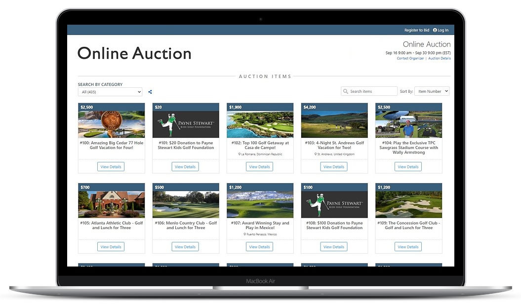 Online auction software for nonprofits | WinningBidder.com